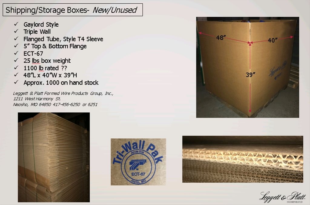 Perfection Global - Gaylord Style 48" X 40" X 39" Shipping / Storage ...